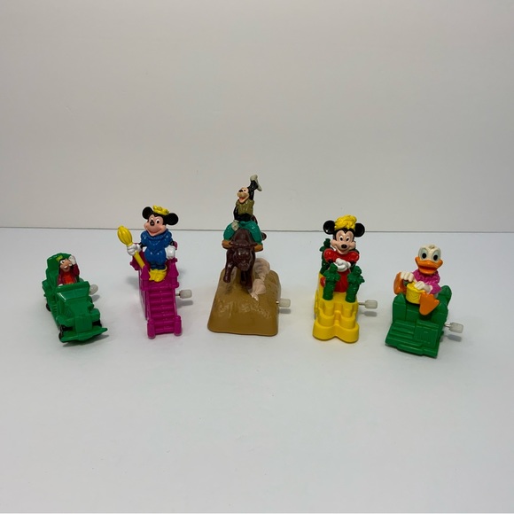 Disney | Toys | Vintage Lot 5 Disney Burger King Wind Ups Mickey Minnie ...